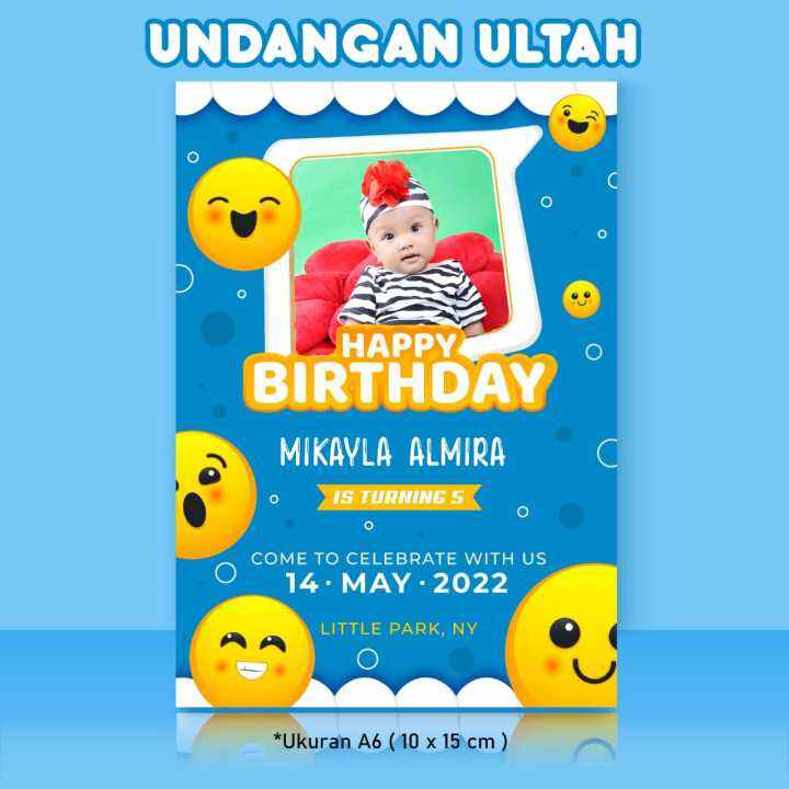 Undangan Ultah Anak Custom | Lazada Indonesia