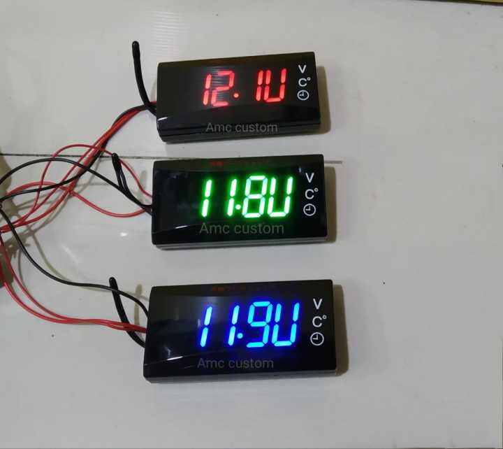 volt meter 12 volt 3 in 1 Tachometer odometer speedometer voltase motor ...
