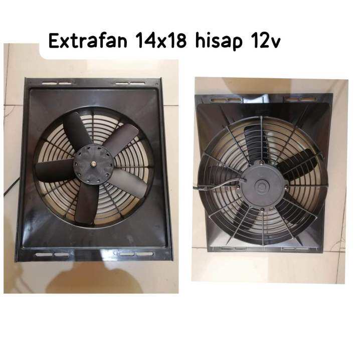 Extra Fan Extrafan AC Mobil Universal Ukuran 14 x 18 12volt NIS Model ...