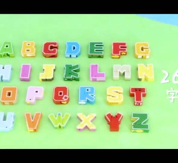 Alphabet Robot A-Z Colors Transformers Early Education Learning and ...