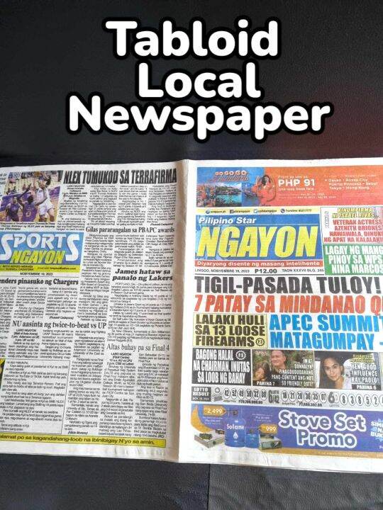 Old Dyaryo | Old Newspaper Tabloid Malinis Not from Junkshop Per kilo ...