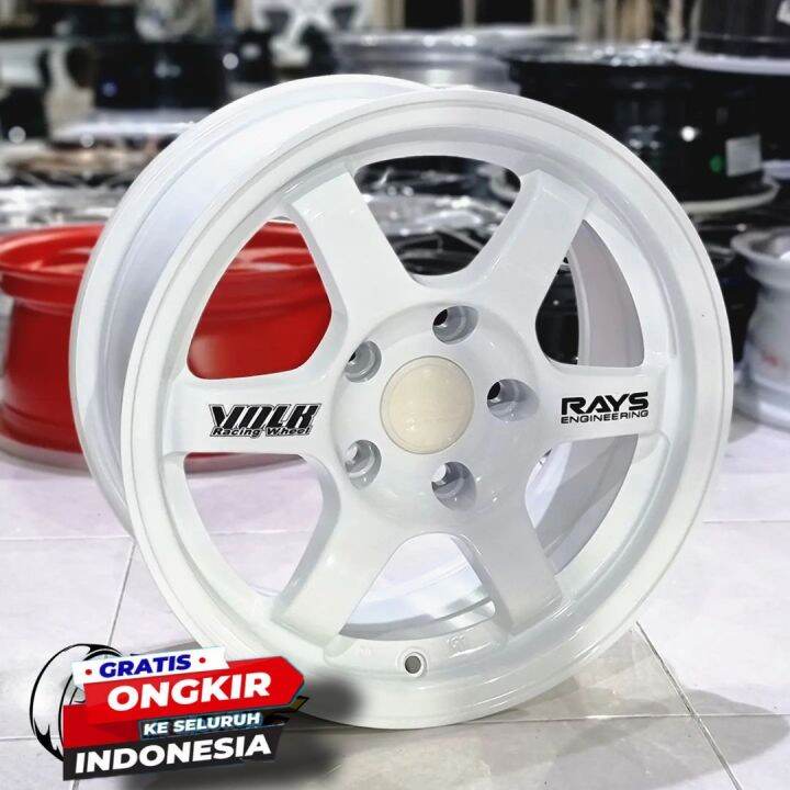 Velg TE37 Ring 15 Putih Mobil Ertiga Innova Terios Brv Xover Dll ...