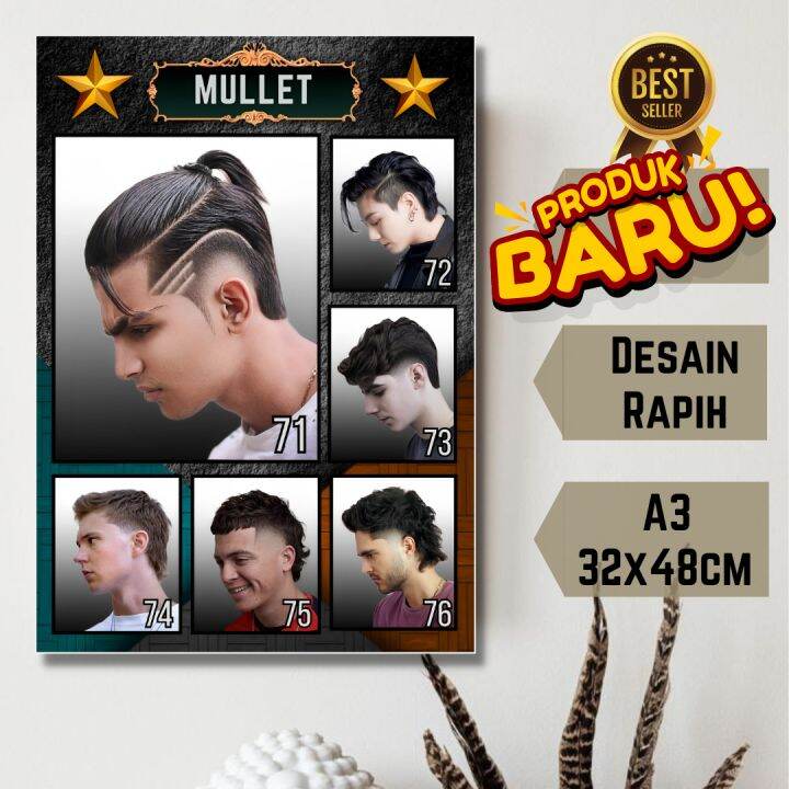 Dekor Desain rapih Poster barbersop / poster pangkas rambut / model ...