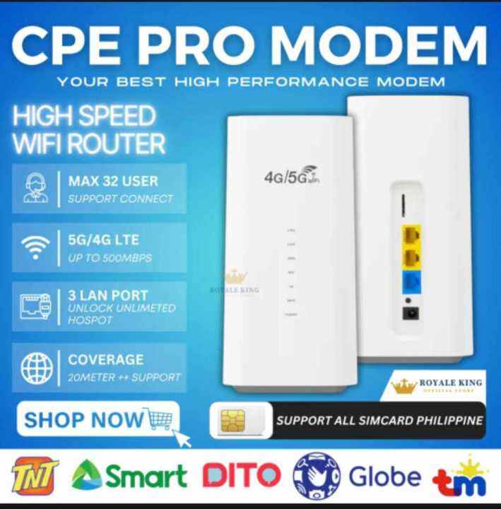 FREE DITO SIM + CPE PRO WIFI MODEM LIFE TIME OPENLINE ANY SIM PWEDE SUPORT 2G/3G/4G at READY 5G ...