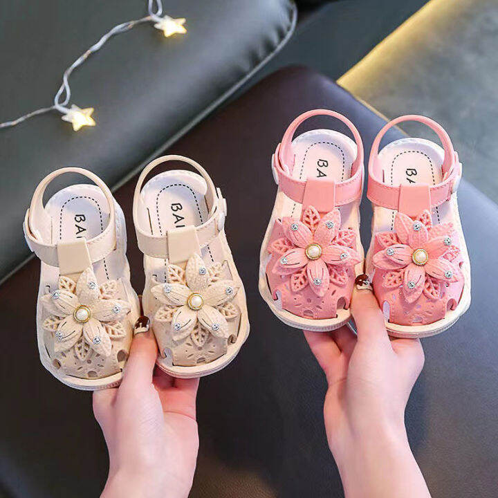 SENMA Flower Sandals For Baby Girls Korean Kids Princess Sandal Fashion ...