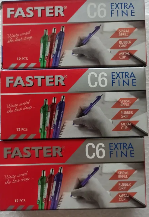 PULPEN FASTER C6 ISI 12 PCS | Lazada Indonesia