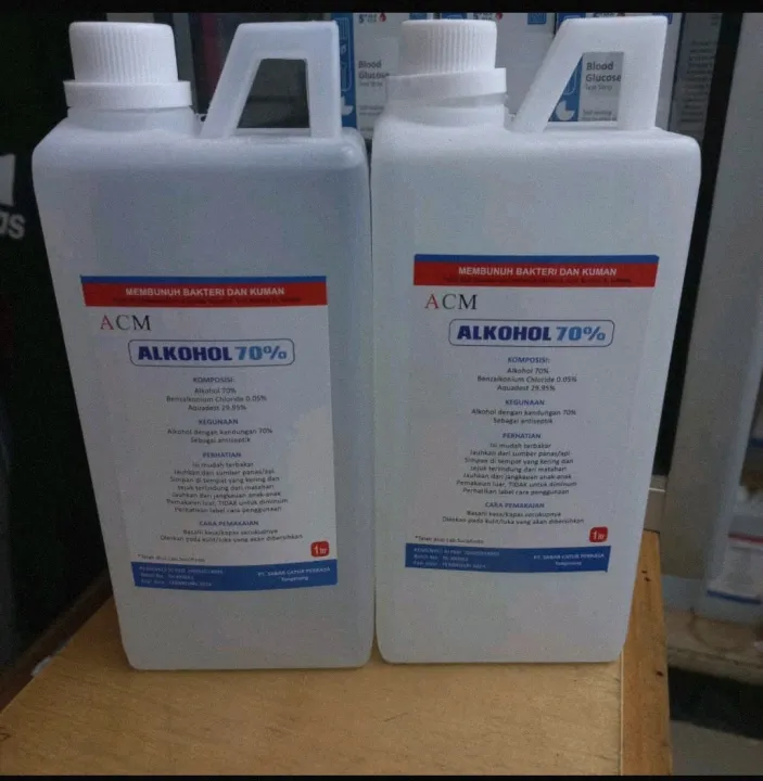 Alkohol 70% Satu Liter / Alcohol 70 Persen 1 Liter | Lazada Indonesia