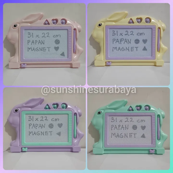 Papan magnet Kelinci Rabbit / papan tulis magnetik / Papan tulis hapus ...