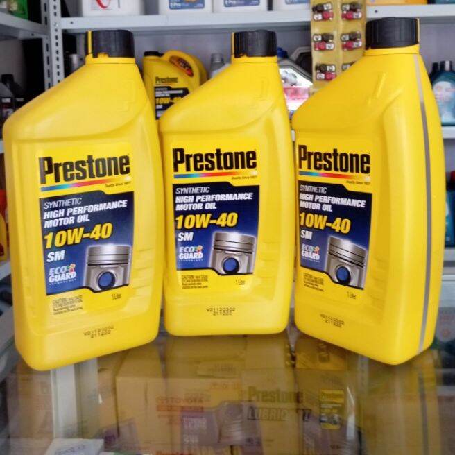 Oli mesin PRESTONE 10w-40 SYNTHETIC 1L | Lazada Indonesia