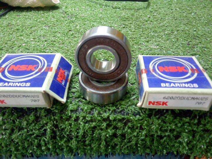 2 ตลับ ...ตลับลูกปืนของแท้ เบอร์ 6202 NSK JAPAN ใช้ ปั้มน้ำ.....และ ...