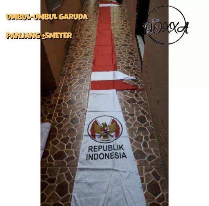 Umbul Umbul Layur Merah Putih Cap Garuda NKRI 5Meter | Lazada Indonesia