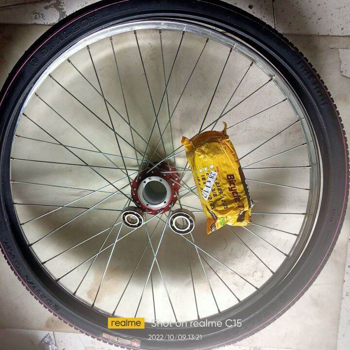 roda sepeda/roda gerobak/roda gerobak komplit/pelek becak | Lazada ...