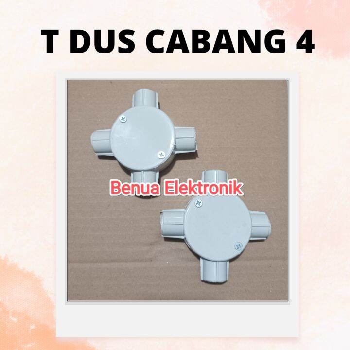 Promo Tdus Cabang 4 PUTIH 20MM T Doos / Cross Doos TM Conduit 20MM ...