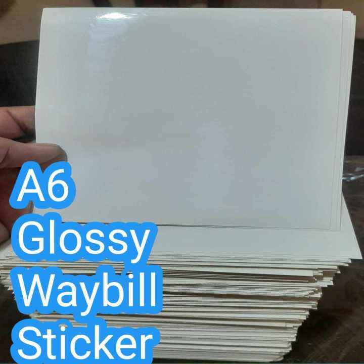 Waybill Sticker Glossy A6 25, 50,100 Sheets | Lazada PH