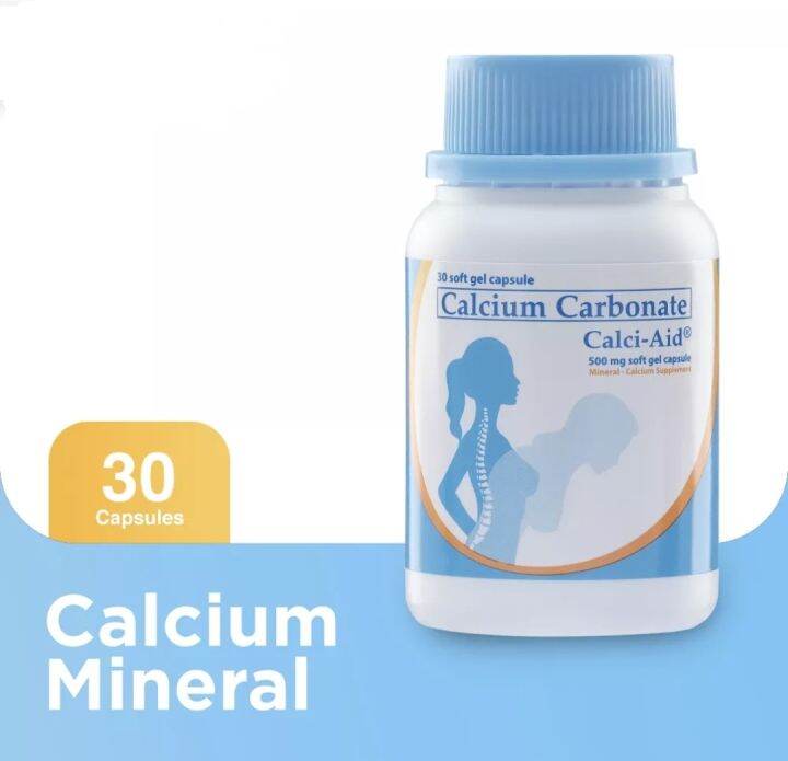 Calci-aid Calcium Supplement Soft Gel 30 Capsules | Lazada PH