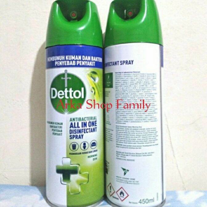 DETTOL Disinfektan Desinfektan Morning Dew Spray 450ml 1pcs | Lazada ...