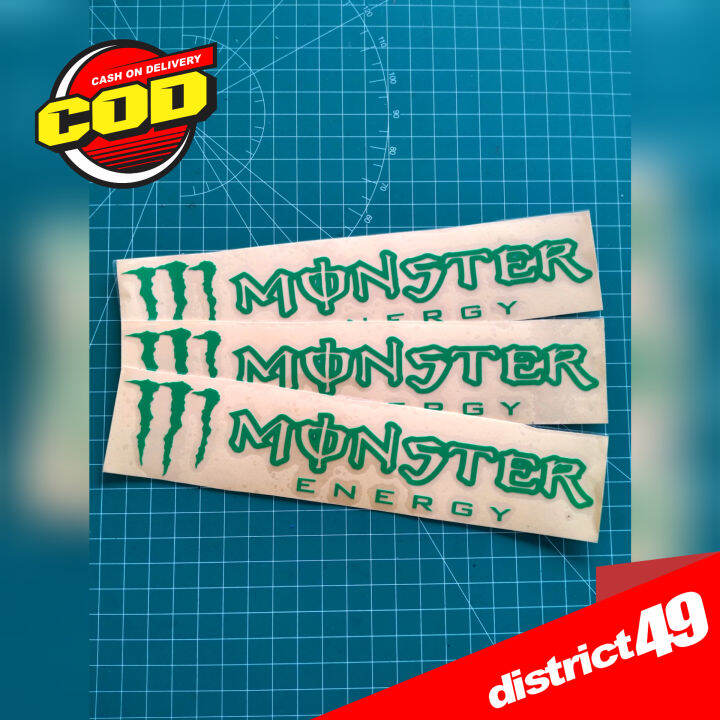 Cutting sticker - Stiker Monster Energy - Stiker cutting Monster Energy ...