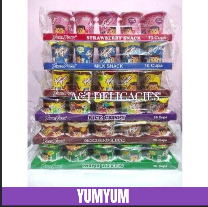 YUM YUM ASST. SNACK ( CREAMY STRAWBERRY/ CHOCO SNACK/ MINI BITES ) 10 ...