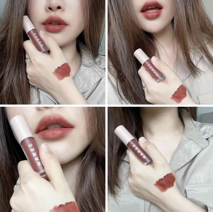 Naree นารี เวลเวท แมท ครีมมี่ ลิป คัลเลอร์ | Lazada.co.th