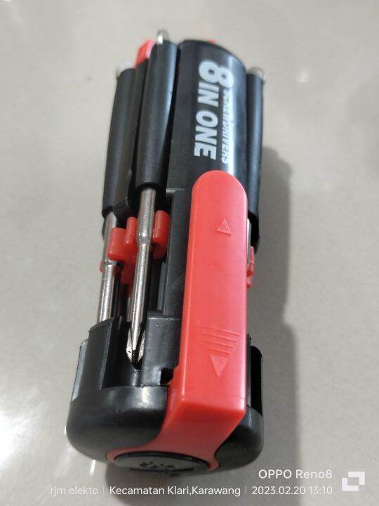 obeng 8 in one multifungsi plus senter | Lazada Indonesia