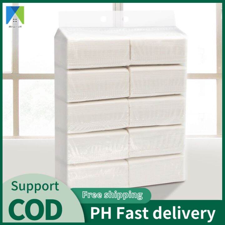 【Mega LH】10 Packs of Tissues Household Toilet Tissue Facial Tissue ...