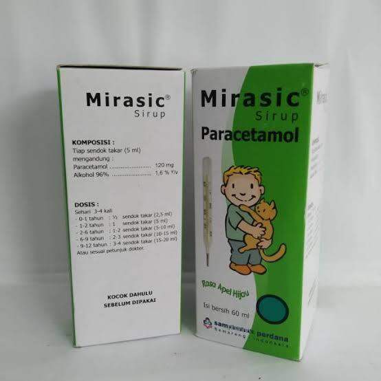 Mirasic Syrup Paracetamol | Obat Demam Anak | Obat Sakit Gigi Anak ...