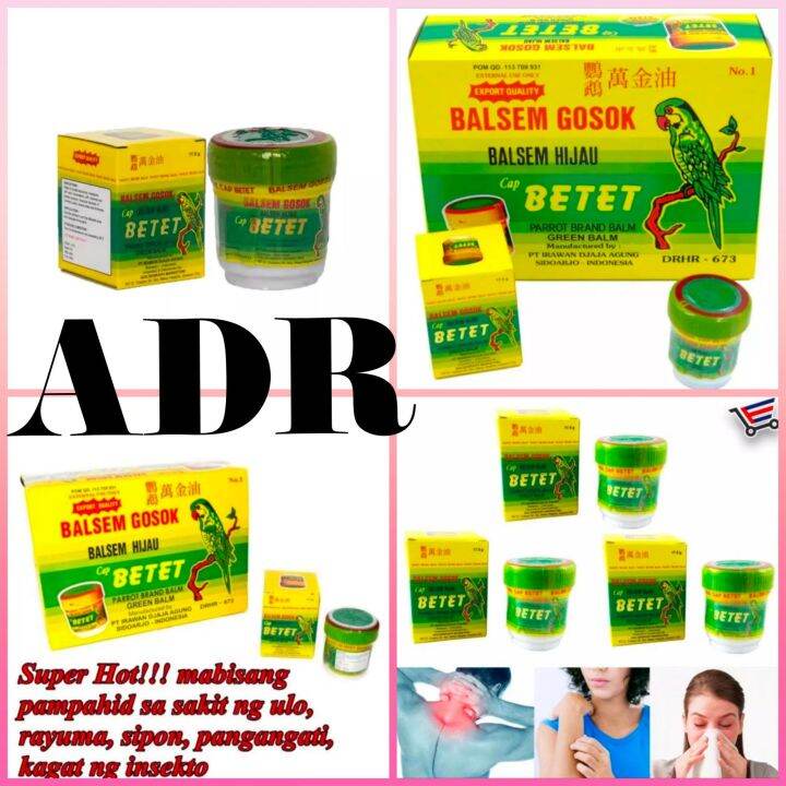 ADR ORIGINAL BETET PARROT BRAND BALM/GREEN BALM 17.5g | Lazada PH