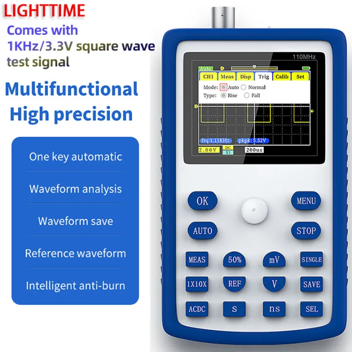 FNIRSI-1C15 Digital Oscilloscope 500MS/s Sampling Rate 110MHz Bandwidth ...