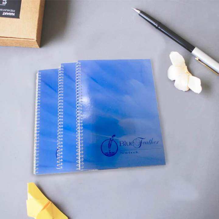 Blue Feather Spiral Notebooks | Lazada PH