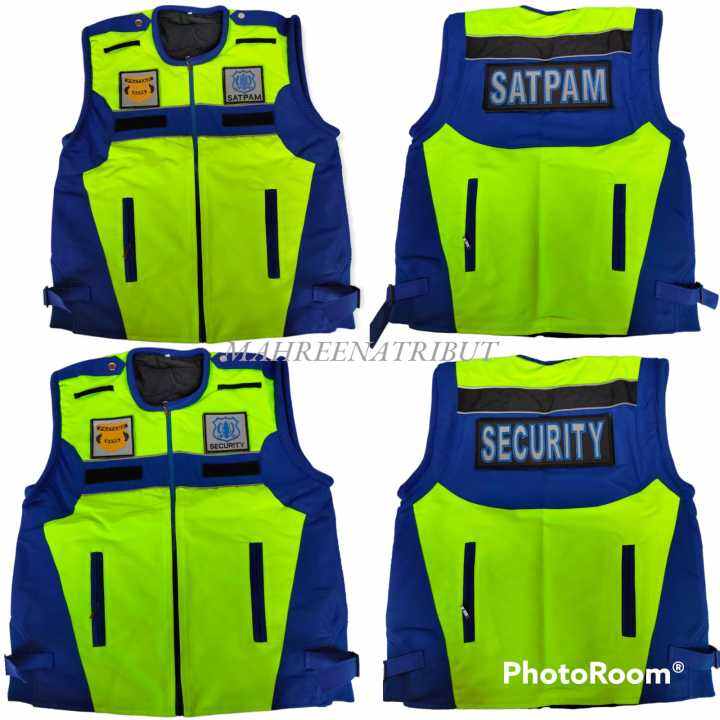 rompi taslan waterproof security terbaru/rompi satpam terbaru | Lazada ...