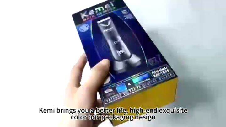 Kemei KM-1840 Electric Body Clipper Pubic Hair Trimmer For Men Private ...