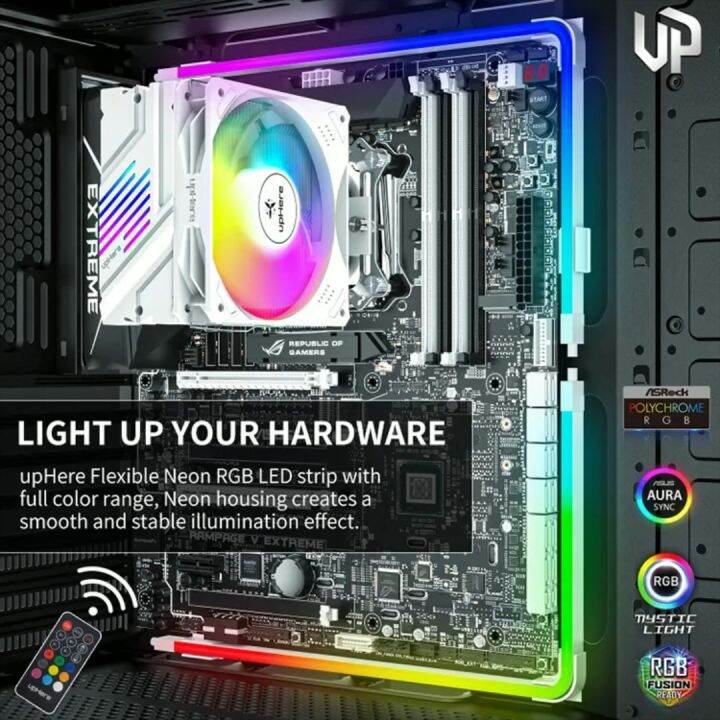 Uphere Flexible Neon ARGB Led Strip 5V 3Pin Aura Sync TV PC Computer ...