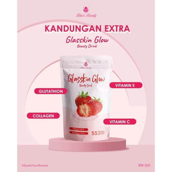 GLASSKIN GLOW GLAS SKIN GLOW BEAUTY DRINK BY DINZ BEAUTY COLLAGEN KOLLAGEN VIRAL TIKTOK GLASSKIN ...