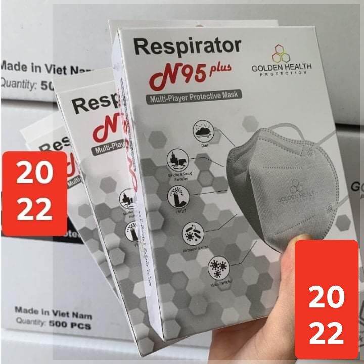 [Combo 5 Hộp 50 khẩu trang N95 Plus cao cấp]5 lớp kháng khuẩn GOLDEN ...