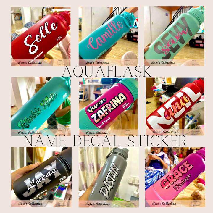 Aquaflask sticker name | Decal sticker | Name sticker | Lazada PH