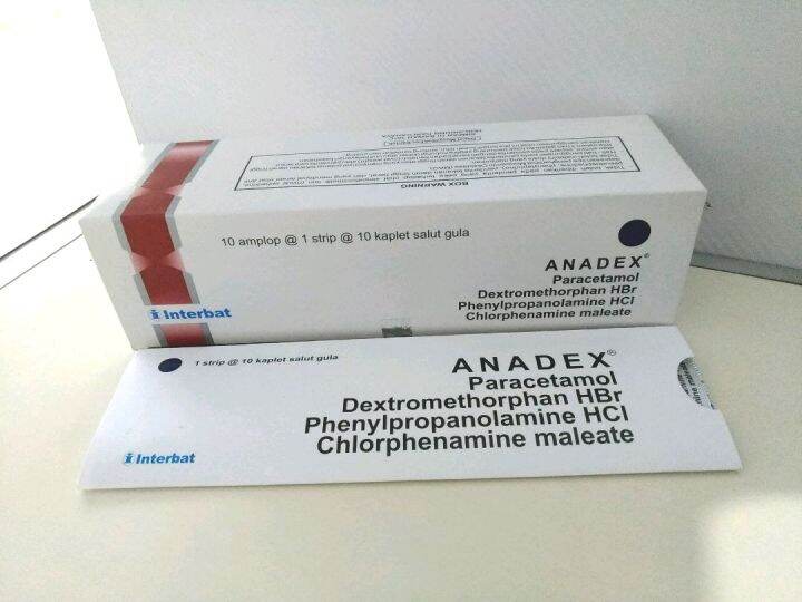 Anadex tablet per strip isi 10 tab meringankan sakit kepala demam ...