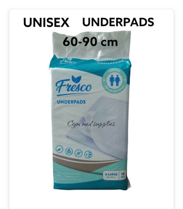 UNDERPADS UNISEX 60 X 90 CM (10 PCs. ) | Lazada PH