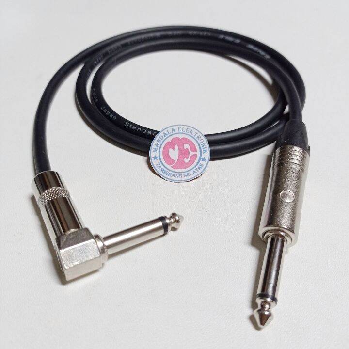 kabel gitar 1 meter jack audio akai mono 6.5mm kabel instrumen | Lazada ...