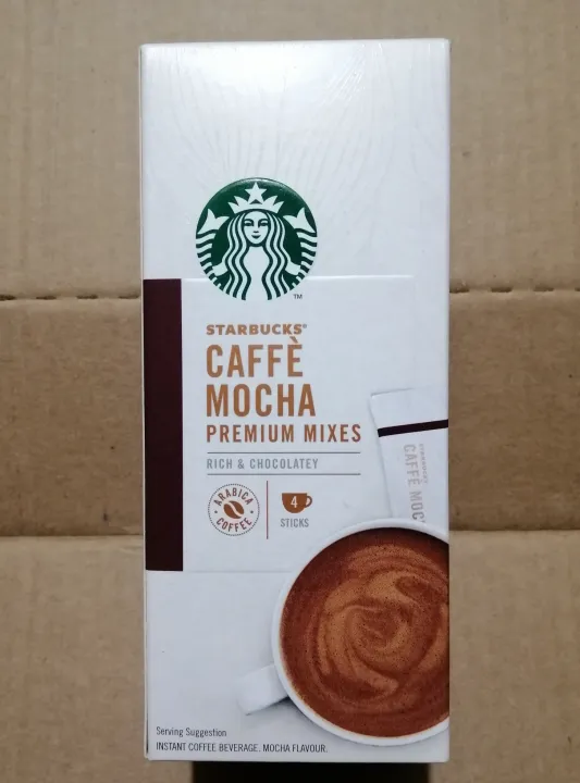 Starbucks Caffe Mocha Premium Mixes (4 sticks) Best Before: 12/25/22 | Lazada PH