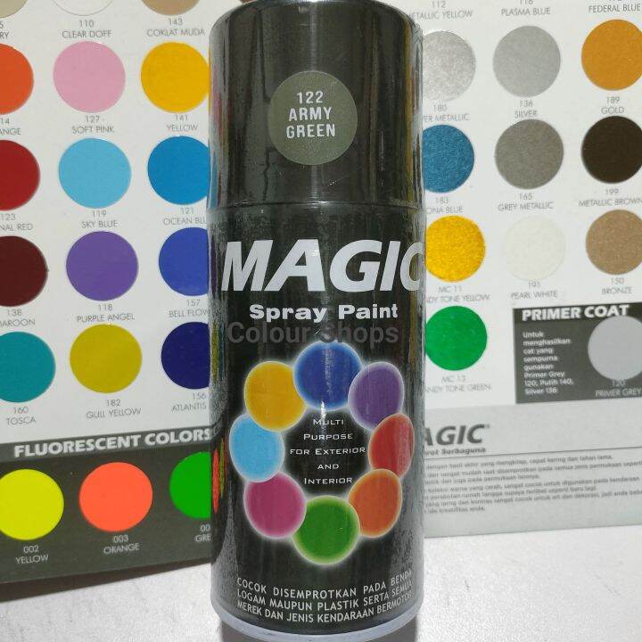 Pilok Pilox Cat Magic Army Green Hijau Tentara Glossy 122 300cc Cat ...
