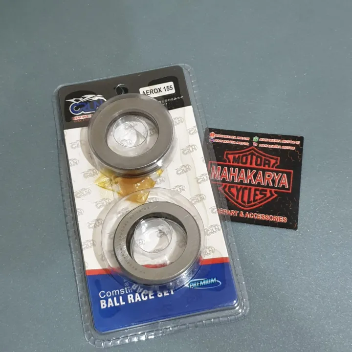 COMSTIR AEROX KOMSTIR XEON MANGKOK STANG NMAX BALL RACE SET STEERING ...