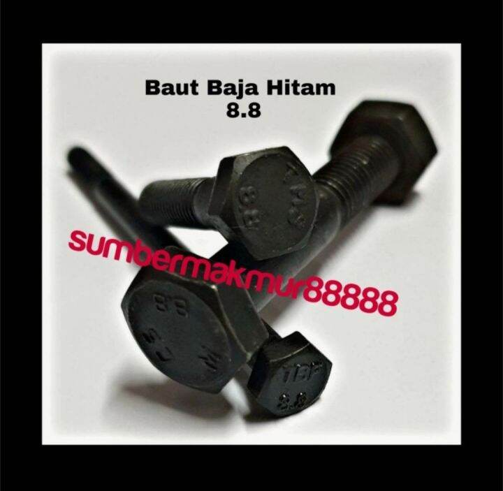 Baut Mur Baja Htb Grade 8 8 12x20 Mm P 1 25 Per 1 Pcs Lazada