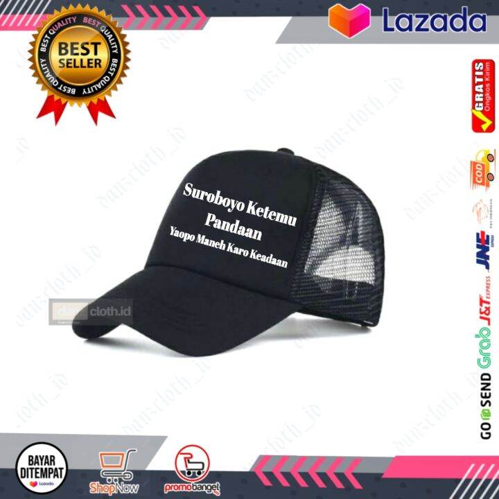 TOPI JARING PRIA DEWASA WANITA KATA - KATA PANTUN KECE | Lazada Indonesia