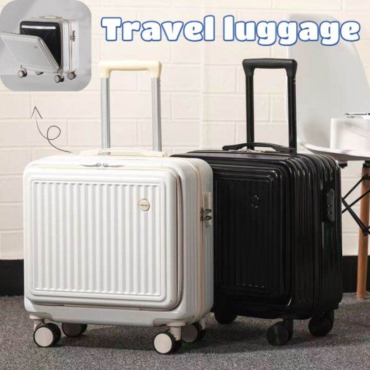 18Inch Trolley Case Front Opening Luggage Mini Travel Suitcase Portable ...
