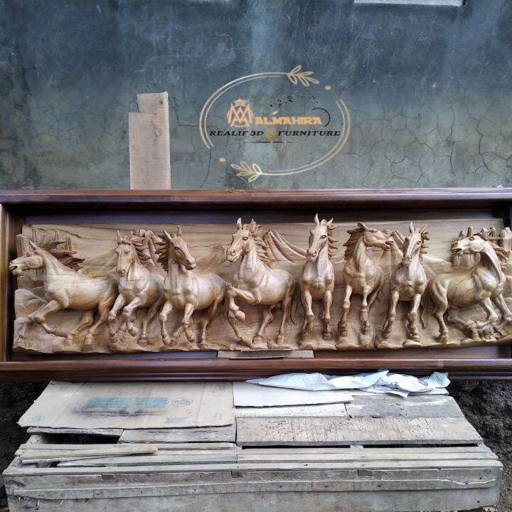 Pajangan Hiasan Dinding Seni Kerajinan Tangan Asli Dari Kayu Jati ...