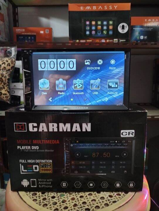 Head Unit Double Din Mirrorlink Android Full HD Carman 7 Inci Bisa DVD ...