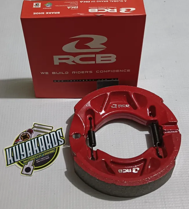 RCB BRAKE SHOE ORIGINAL ALL VEGA,MIO,AEROX, SIGHT,SNIPER CLASSIC 135 ...