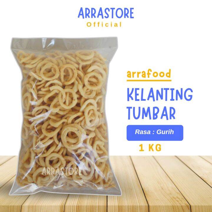 [1 KG] Kelanting Tumbar Padet Renyah Gurih Snack Asli Khas Lampung ...