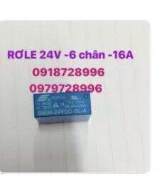 RƠLE 24V -6 chân -16A XANH dùng cho máy hàn hoặc âm ly combo 5 con ...