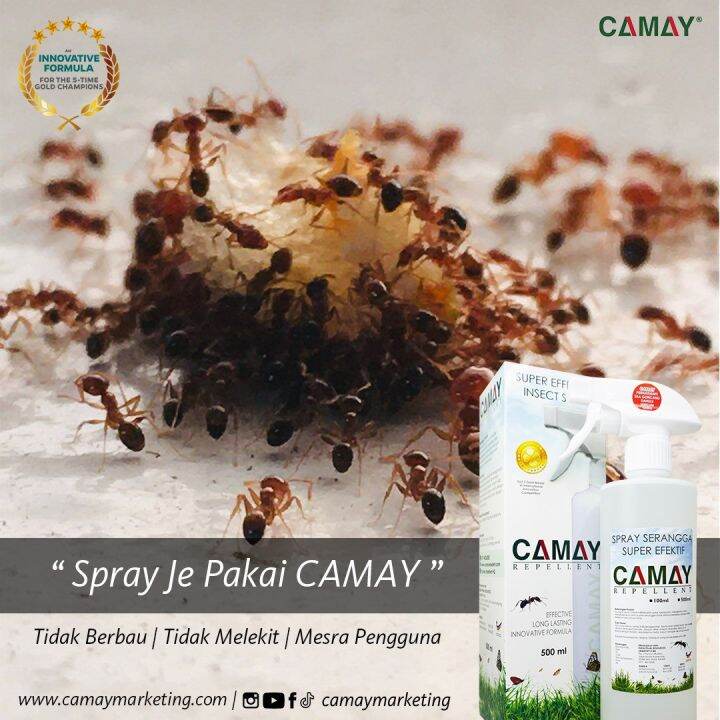 SPRAY SEMUT LIPAS KAMITETEP LALAT CAMAY REPELLENT & REPEL GUARD | Lazada